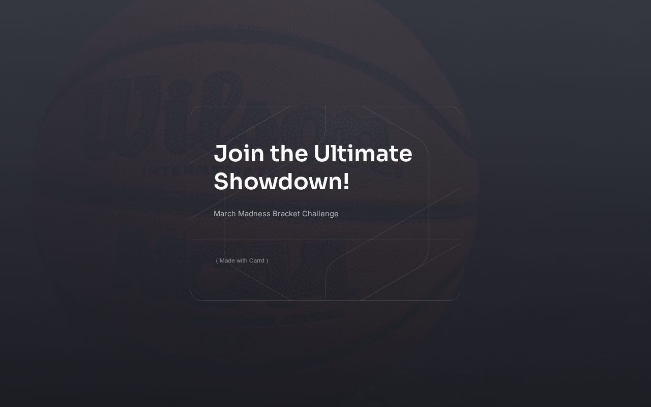 The march madness challenge